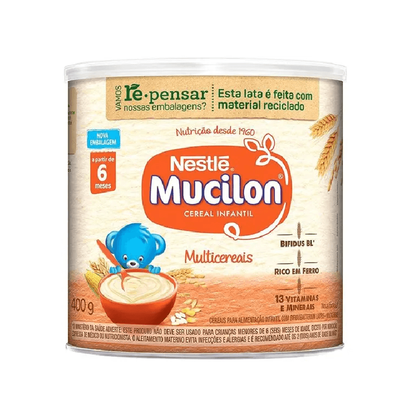 Cereal Infantil Nestlé Mucilon Multicereais 400g - São Rafael Farmácias