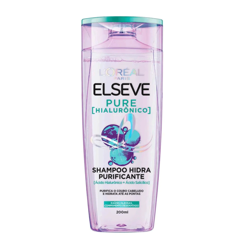 Shampoo Elseve L'Oréal Paris Pure Hialurônico 300ml - São Rafael Farmácias